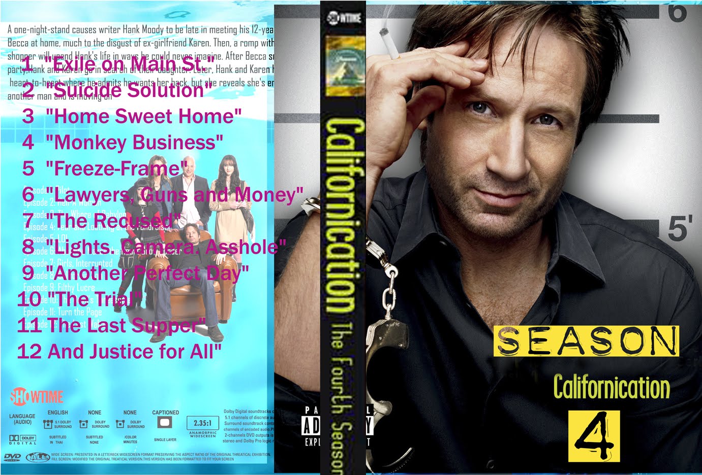 DashedHopesofPhotoGirl: CALIFORNICATION SEASON 4 homemade dvd cover