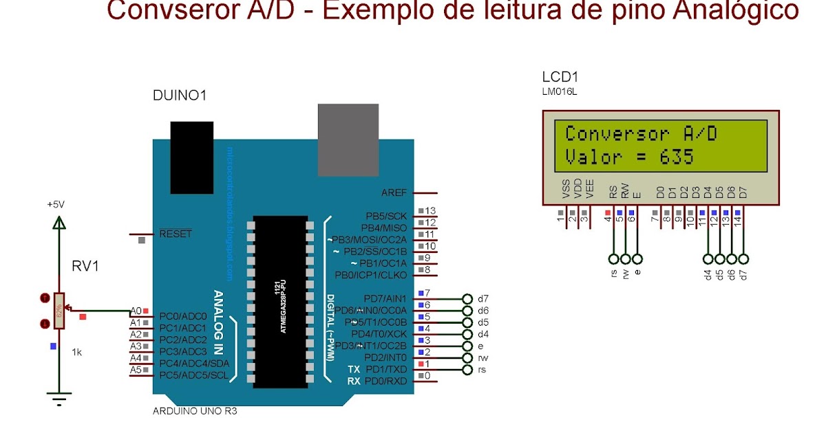 Arduino Pilger: Conversor A/D - Explicação e exemplo