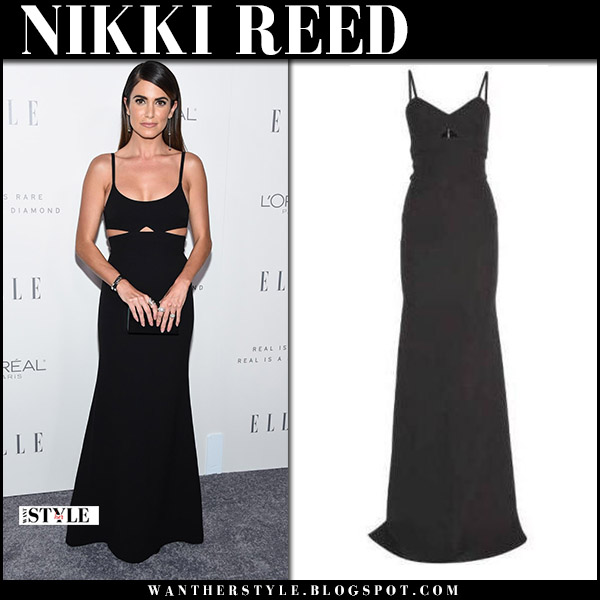 Nikki Reed in black cutout dress at Elle's Women Celebration ~ I want ...