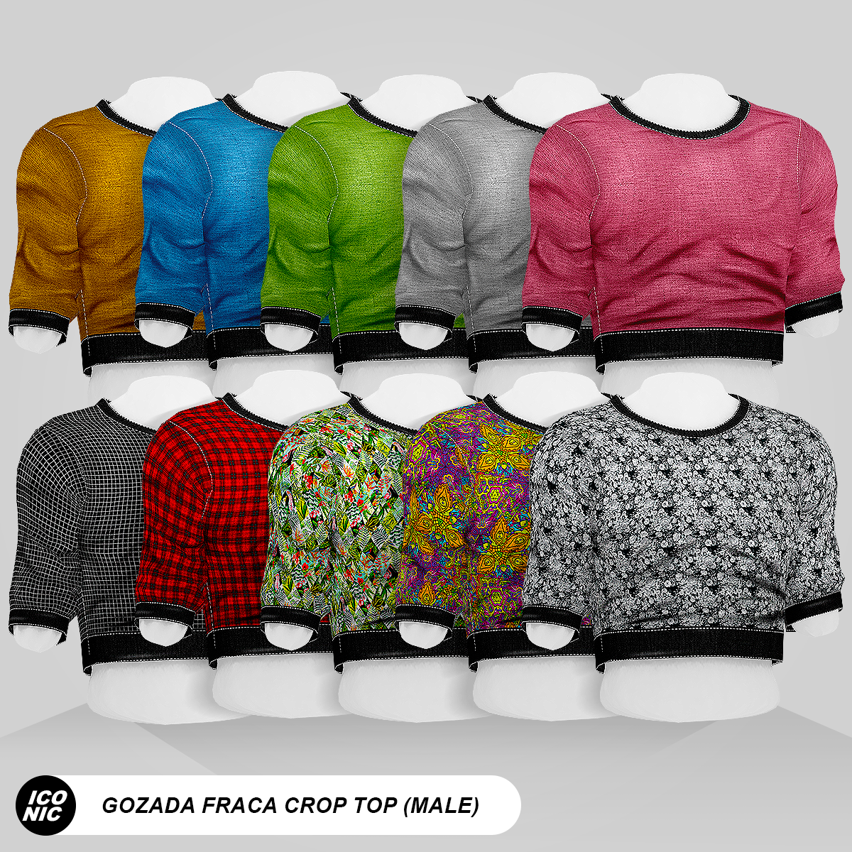 Gozada Fraca (Crop Top) | TS4 | ICONIC | The Sims 4 CC Creator