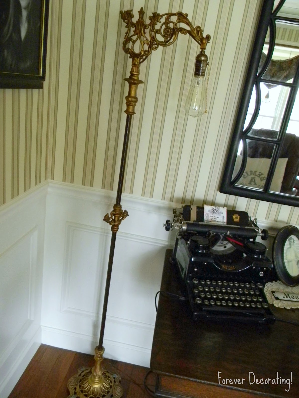 Forever Decorating!: My NEW Old Bridge Arm Lamp!