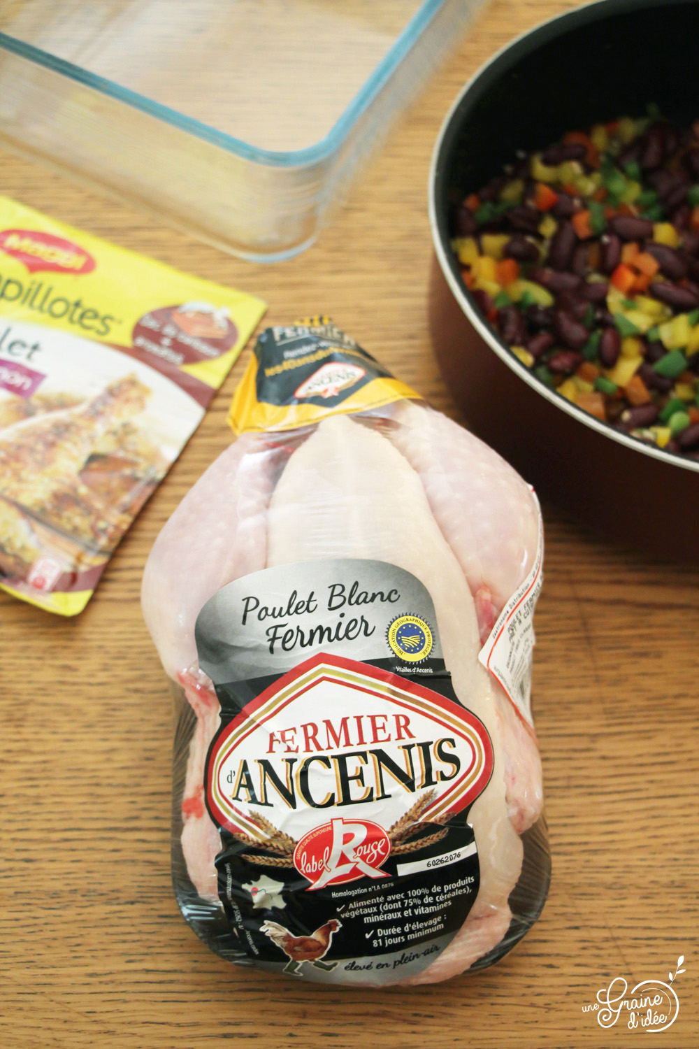 Poulet Fermier d'Ancenis Farci et Rôti | Une Graine d'Idée