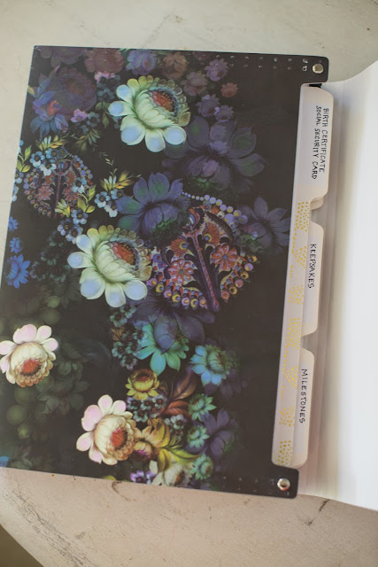 Domestic Fashionista: Baby Medical Record File Folder