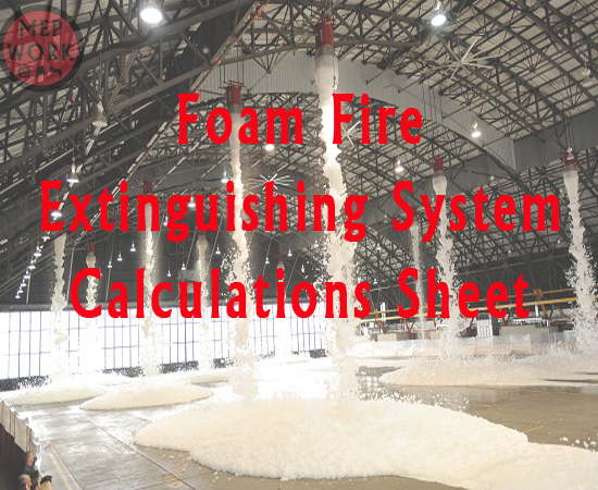 Foam Fire Extinguishing System Calculations Excel Sheet