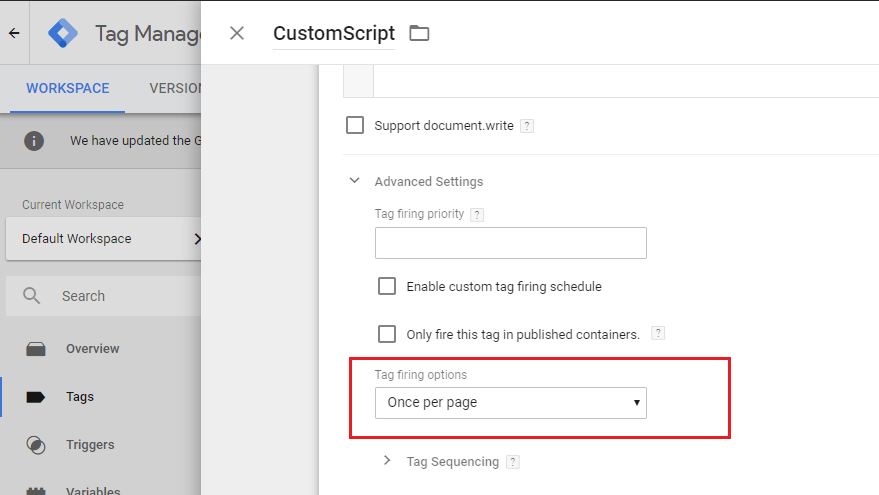 How to include dynamic custom script to websites through GTM(Google Tag ...
