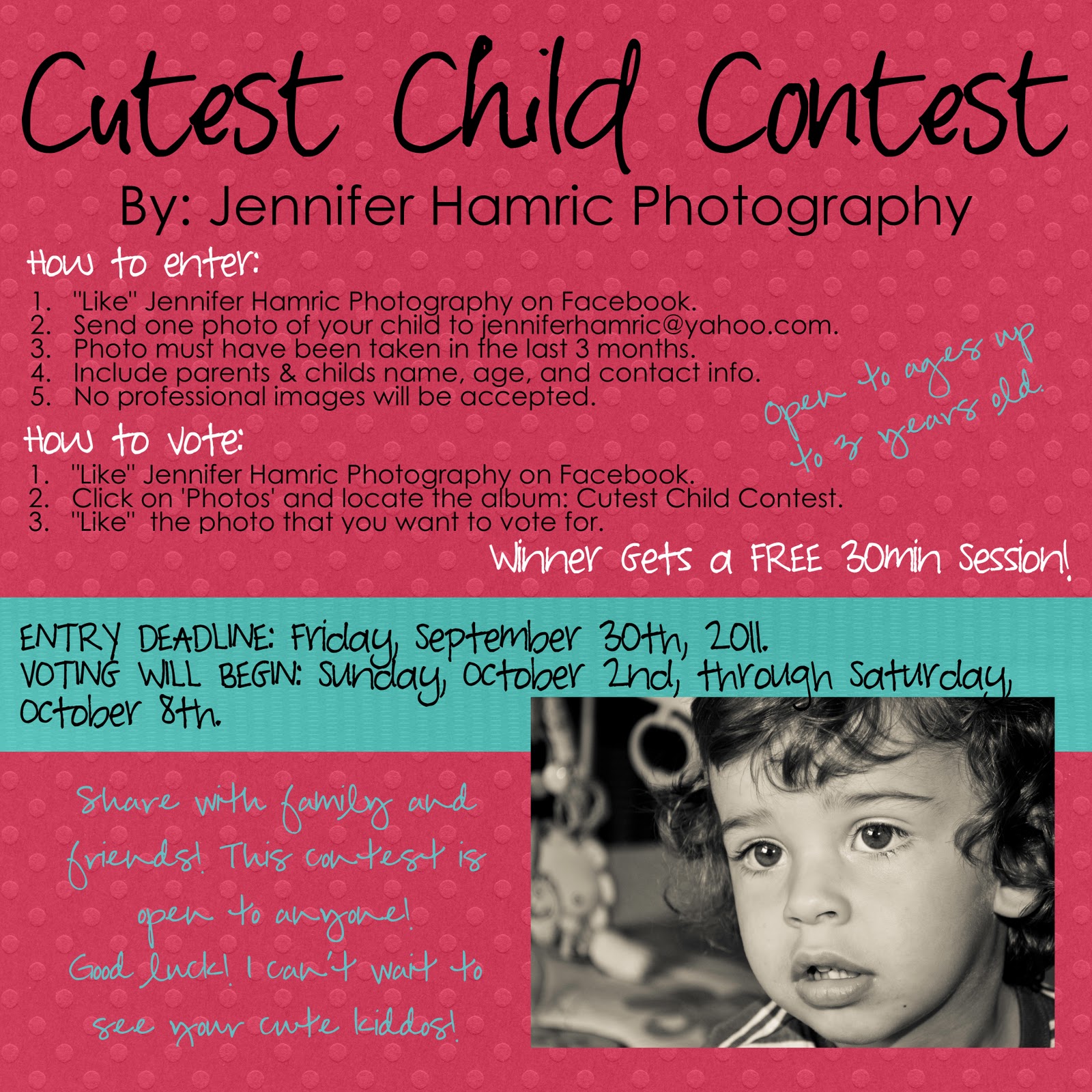 Jennifer Hamric Photography: Cutest Child Contest | Fall 2011