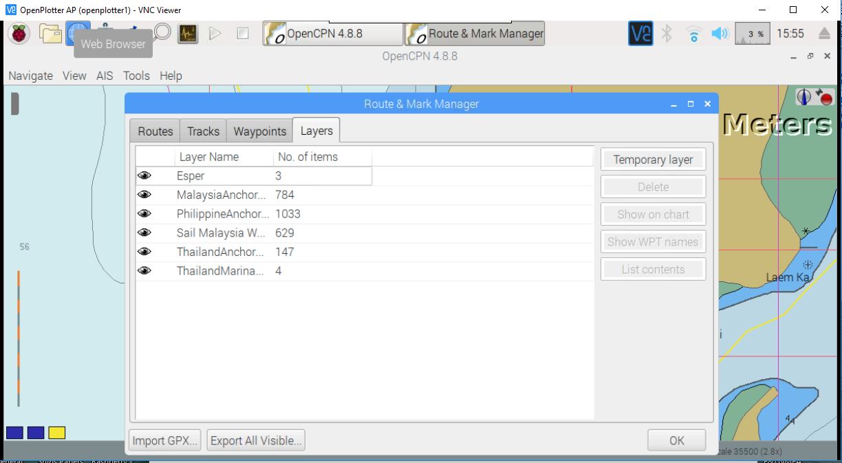 Matilda's Journey: Setting up layers folder in OpenPlotter - OpenCPN
