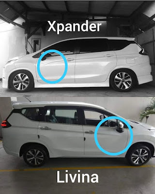 Inilah bagian yang membedakan new Nissan livina dan Mitsubishi expander.