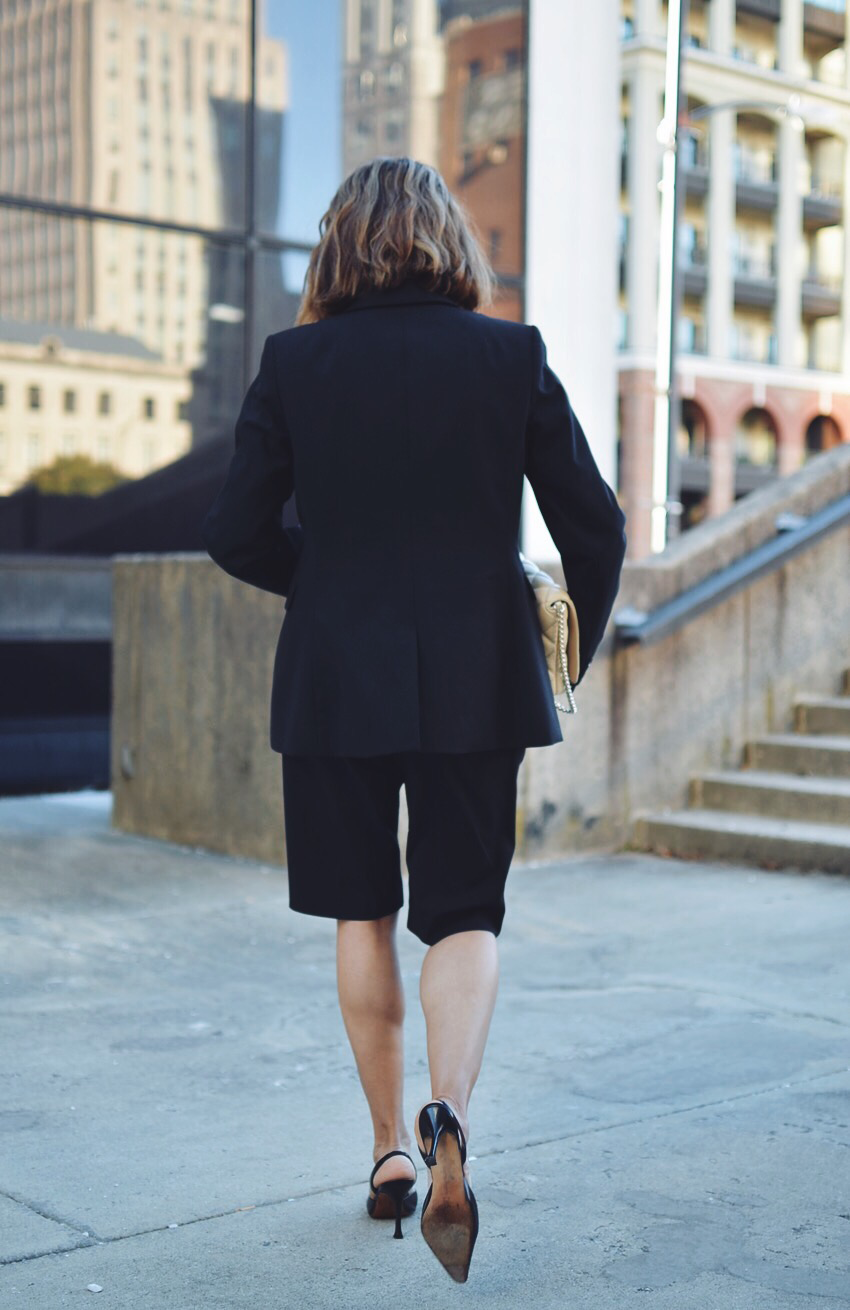 Bermuda Shorts For Monday Work Outfit | MY SMALL WARDROBE