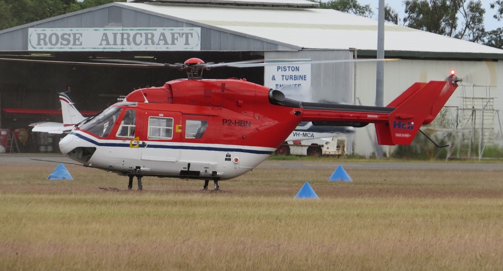 Central Queensland Plane Spotting: Heli Niugini Kawasaki BK-117 ...