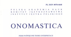 e-Onomastics: Onomastica LXI/1, 2017