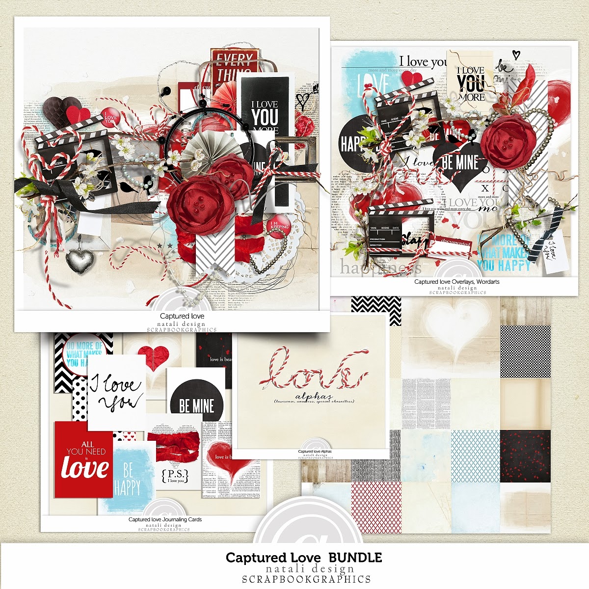 Natali Design: Captured love + freebie