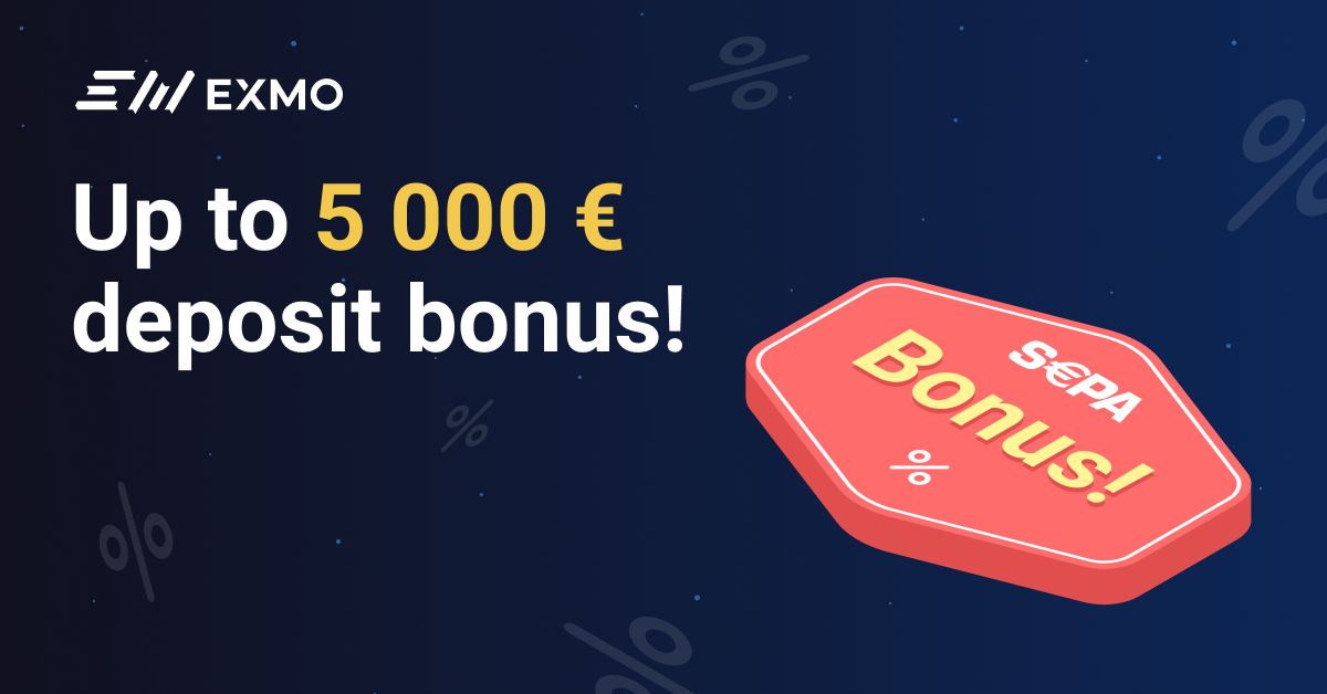 Get up to 5000 EURO from EXMO! - e-cryptos