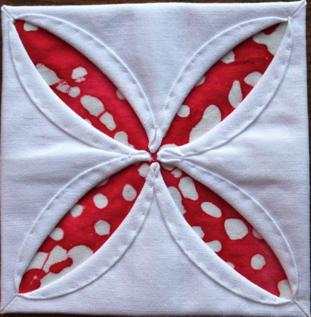 Two's Company Quilt Bee: April Block--Secret Garden Block