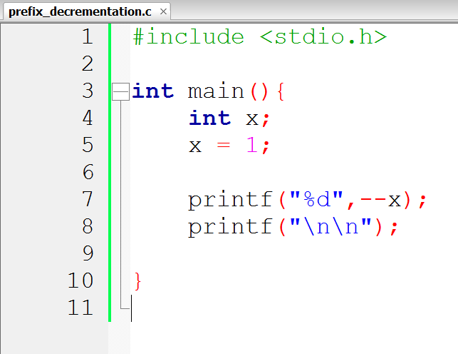 The Increment and Decrement Operators in C: