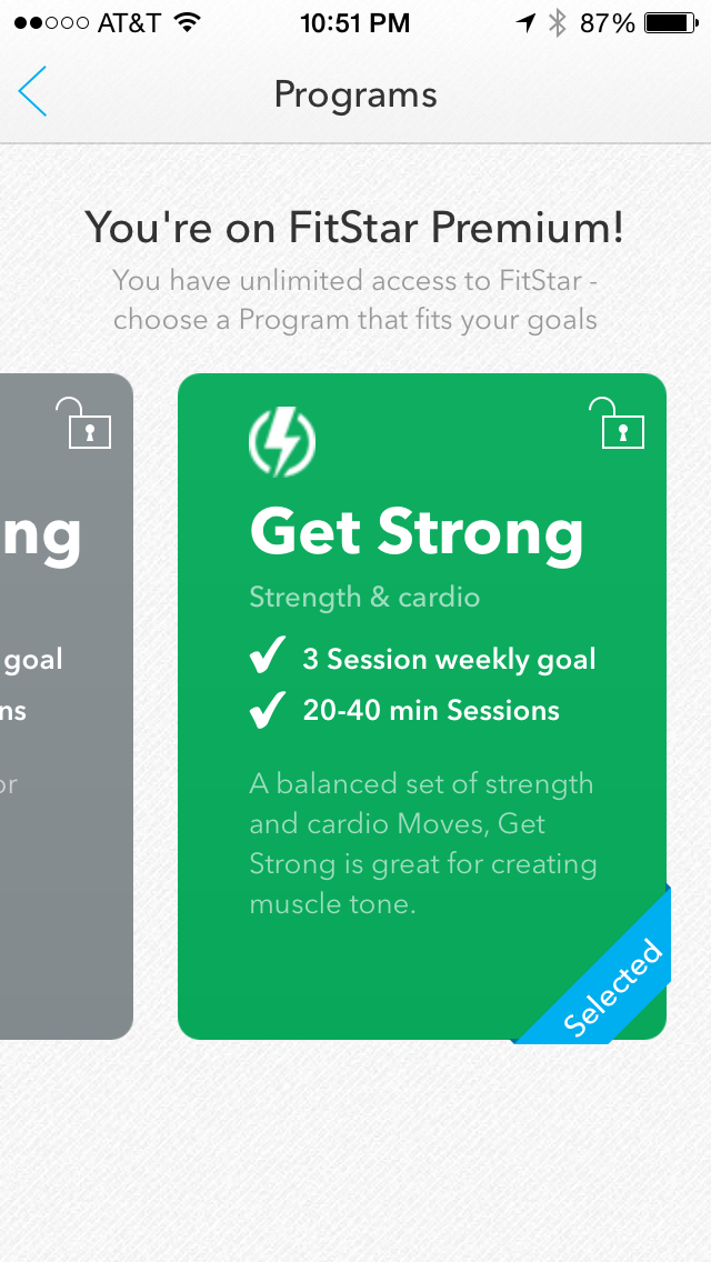 And Other Movie Cliches: Fitness review -- FitStar app