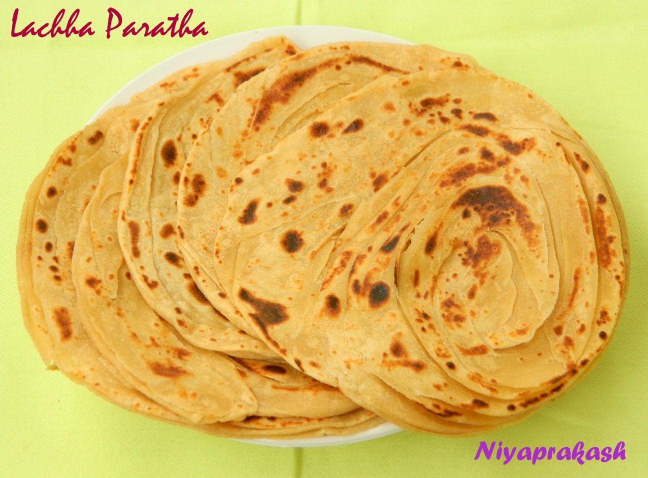 Niya's World: Lachha Paratha (with egg)