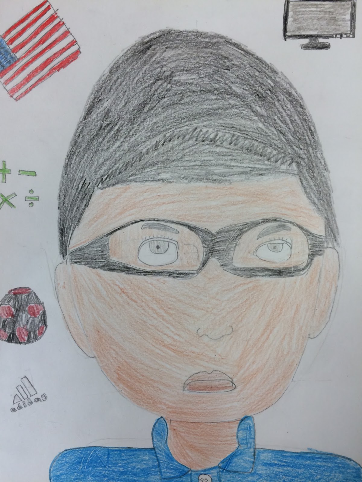 The Art Studio at Cooper Dual Language Academy: Self-Portrait with ...