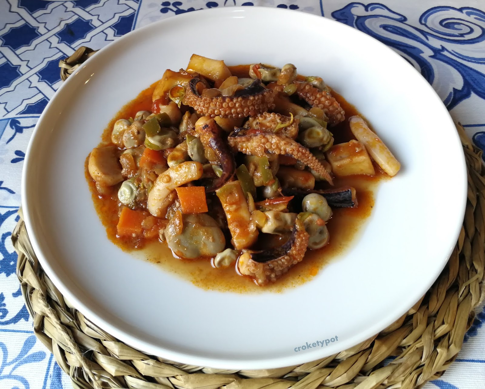 CROKETYPOT: CHOCO CON HABAS