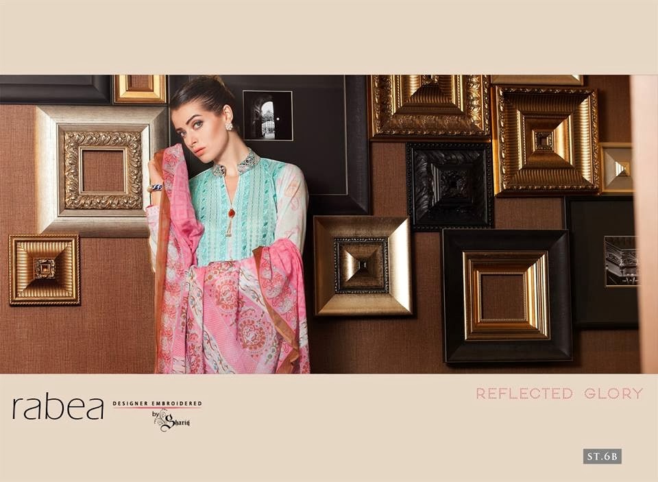 Rabea Designer Embroidered 2014 By Shariq Textiles | Spring/Summer Lawn ...