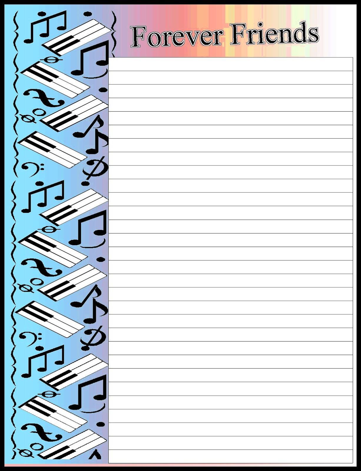 Friendship Stationary