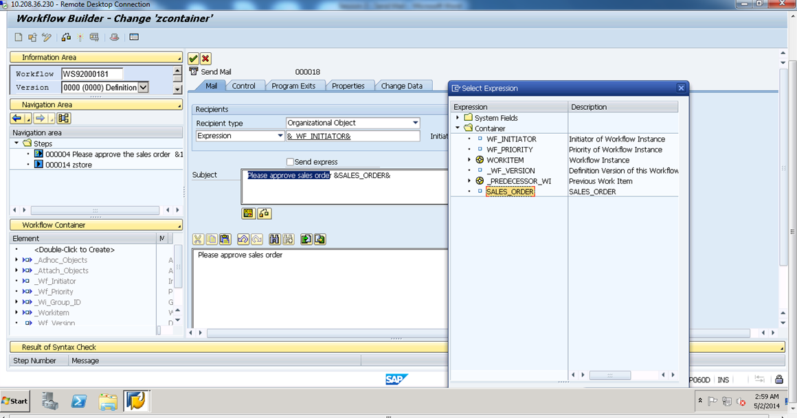 An SAP Consultant: SAP Workflow - Send Mail Step type