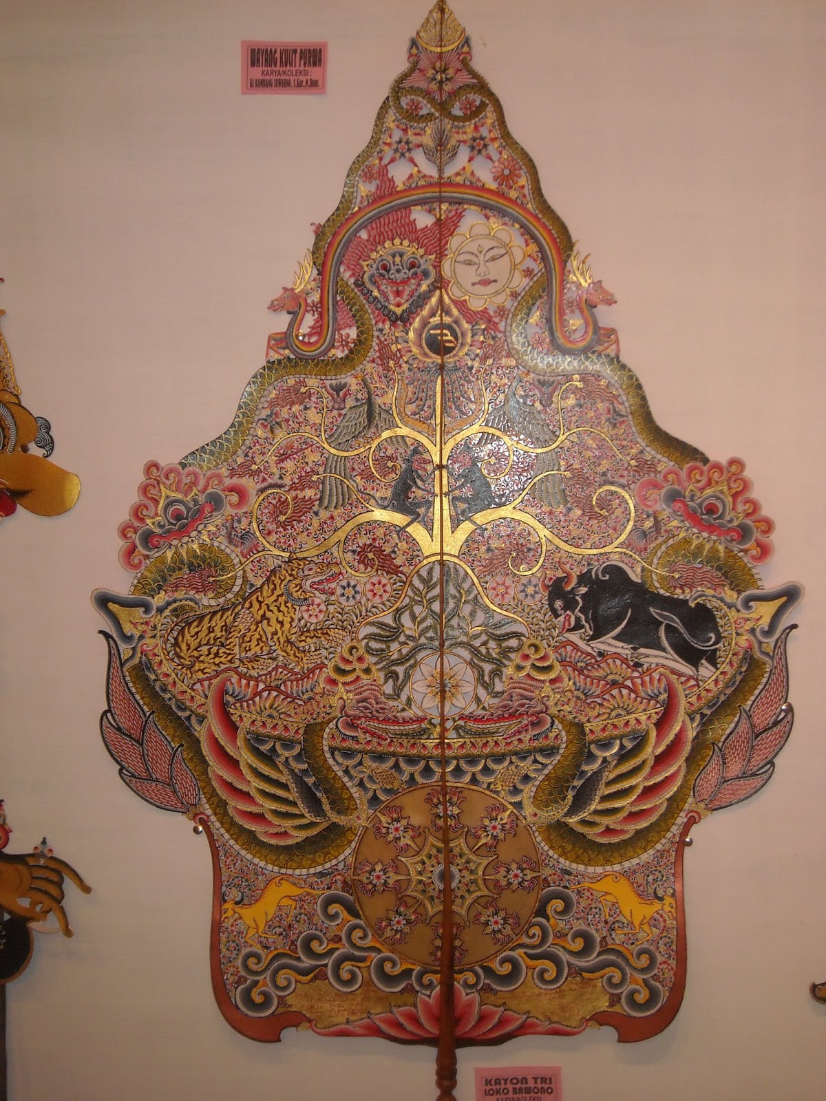 DUNIA WAYANG KULIT: Kayon / Gunungan GANESHA LOKA BAWONO