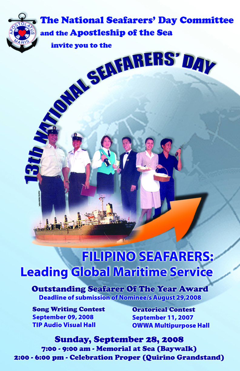 pinoy seafarers' rights: National Seafarers' Day posters