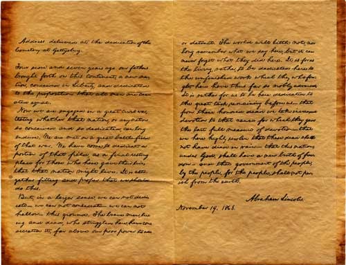 Pillar to Post: THE FIVE GETTYSBURG ADDRESSES