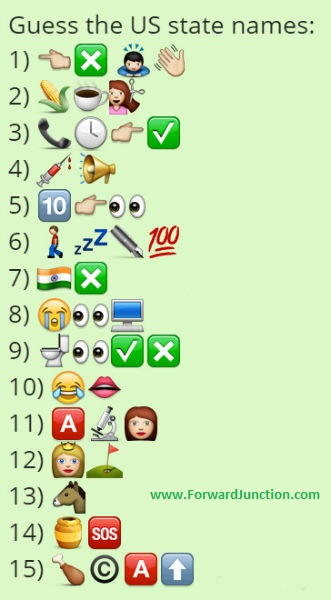 Guess The Names of These USA States - with Answers - Forward Junction ...