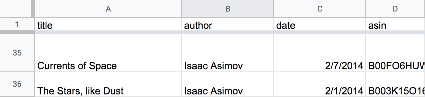 Exporting a Google Spreadsheet as JSON
