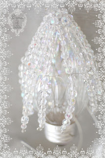 ozma of odds: ...crystal beaded light bulb cover tutorial
