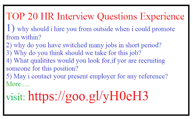 Learnprograming Byluckysir TOP 20 HR Interview Questions For Experienced learnprograming-byluckysir-top-20-hr-interview-questions-for-experienced