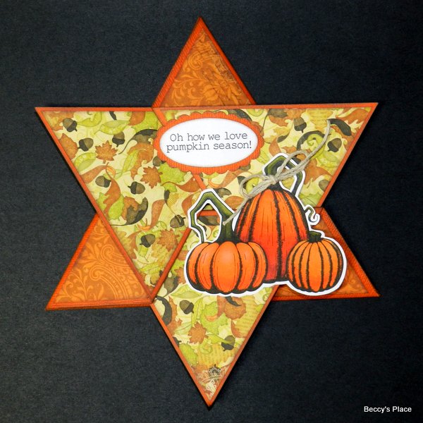 Beccy's Place: Tutorial - Star Fold Card