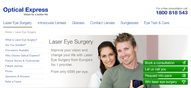 Ol' Green Eyes: Optical Express Laser Eye Surgery