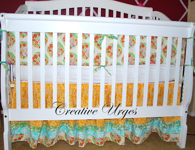 Creative Urges-Creative Blogspot: How to make a crib bumper tutorial...