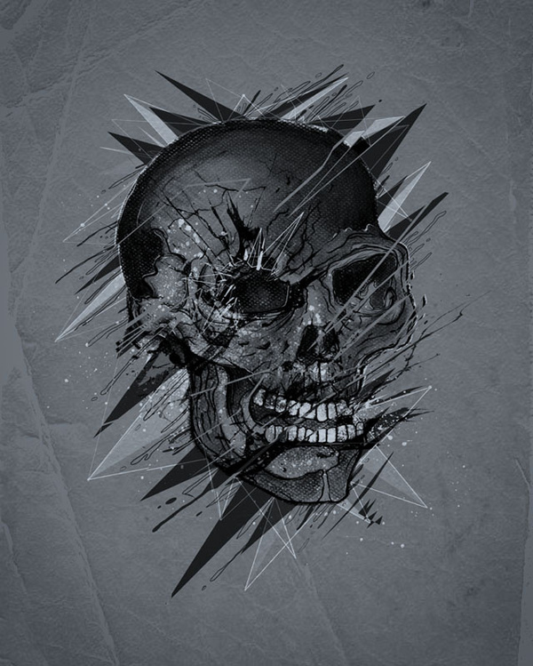 60 imagens de arte com caveira