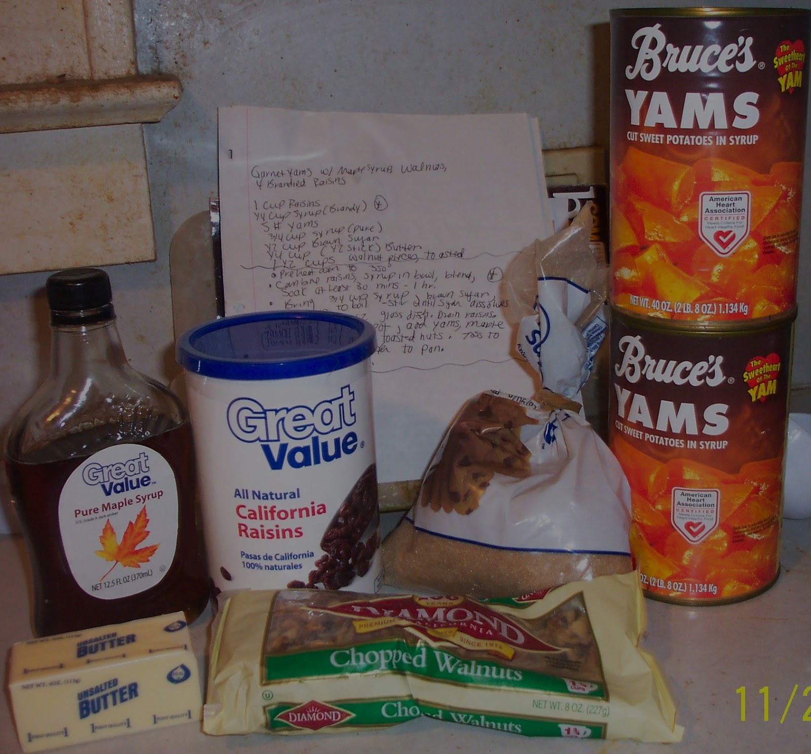 The Love Birds Cafe: Garnet Yams With Maple Syrup, Walnuts, & Brandied ...