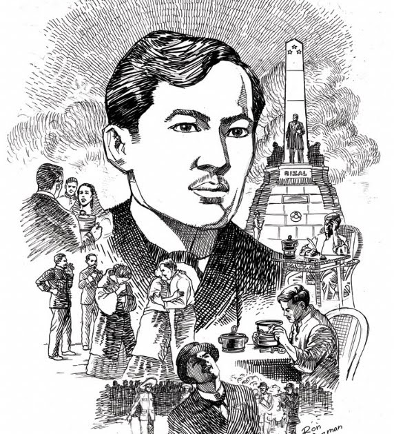 Jose Rizal Drawing Whole Body