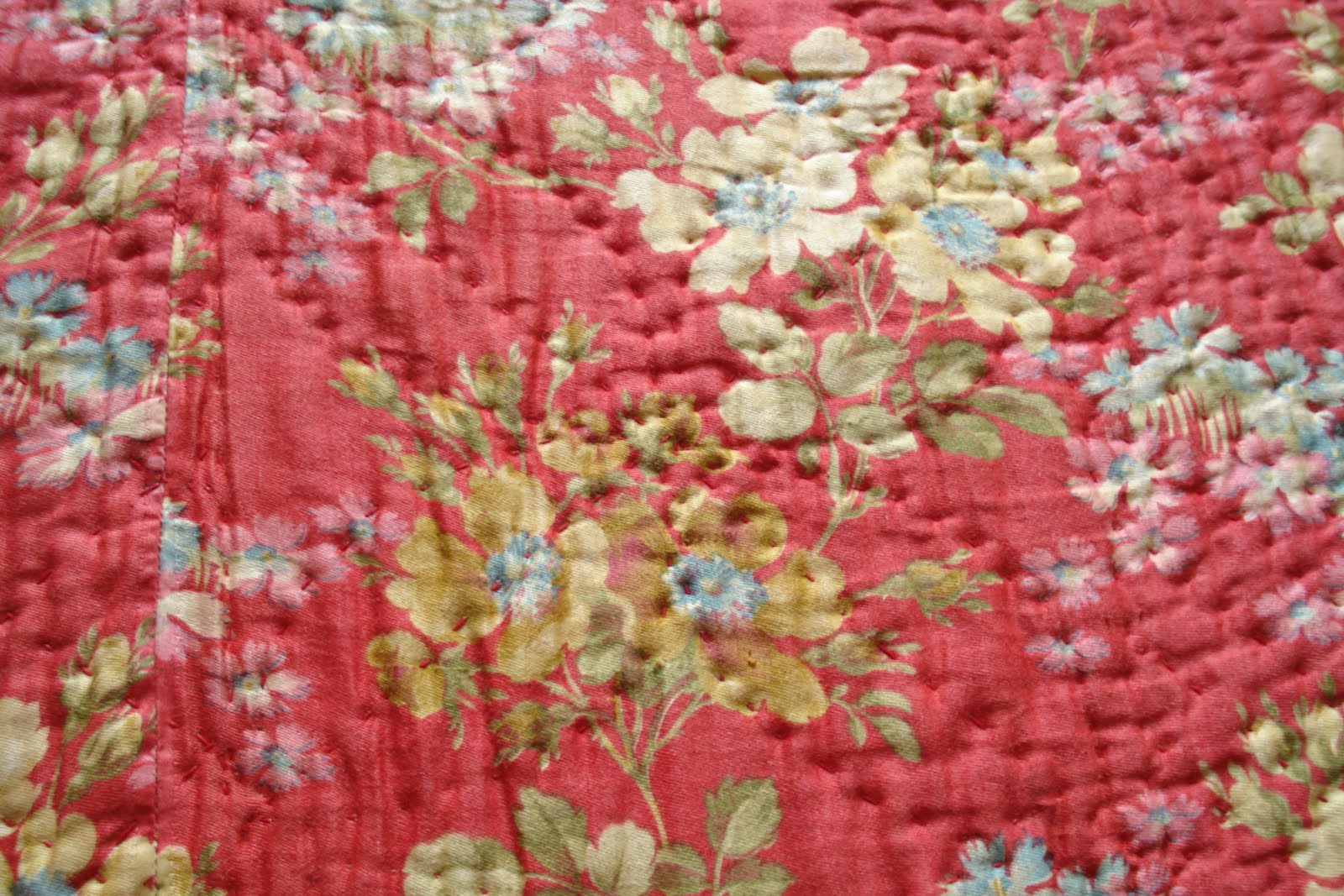 Welsh Quilts: Red Print Welsh quilt