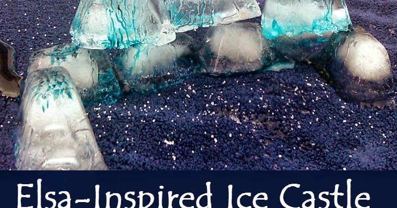 Elsa's Ice Castle Science Experiment Play | Preschool Powol Packets
