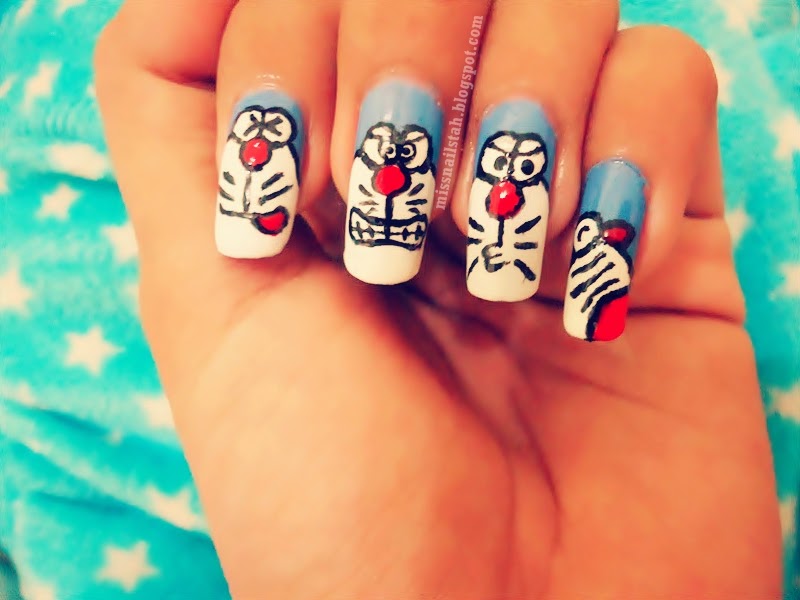 ♥ CC's NAILS ♥: My Doraemon Nail Art