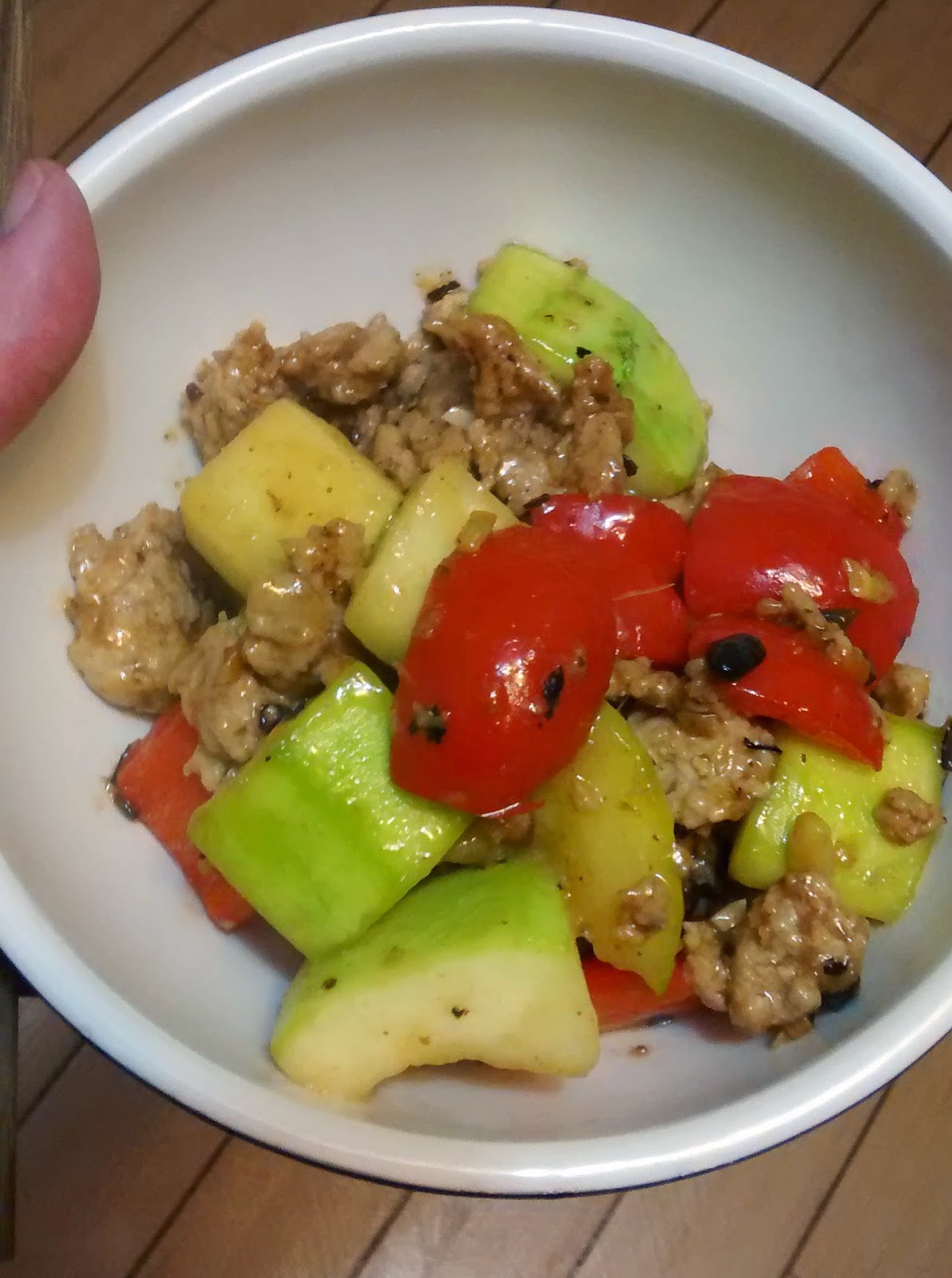 Foodycat: Stir-fried marrow in black bean sauce