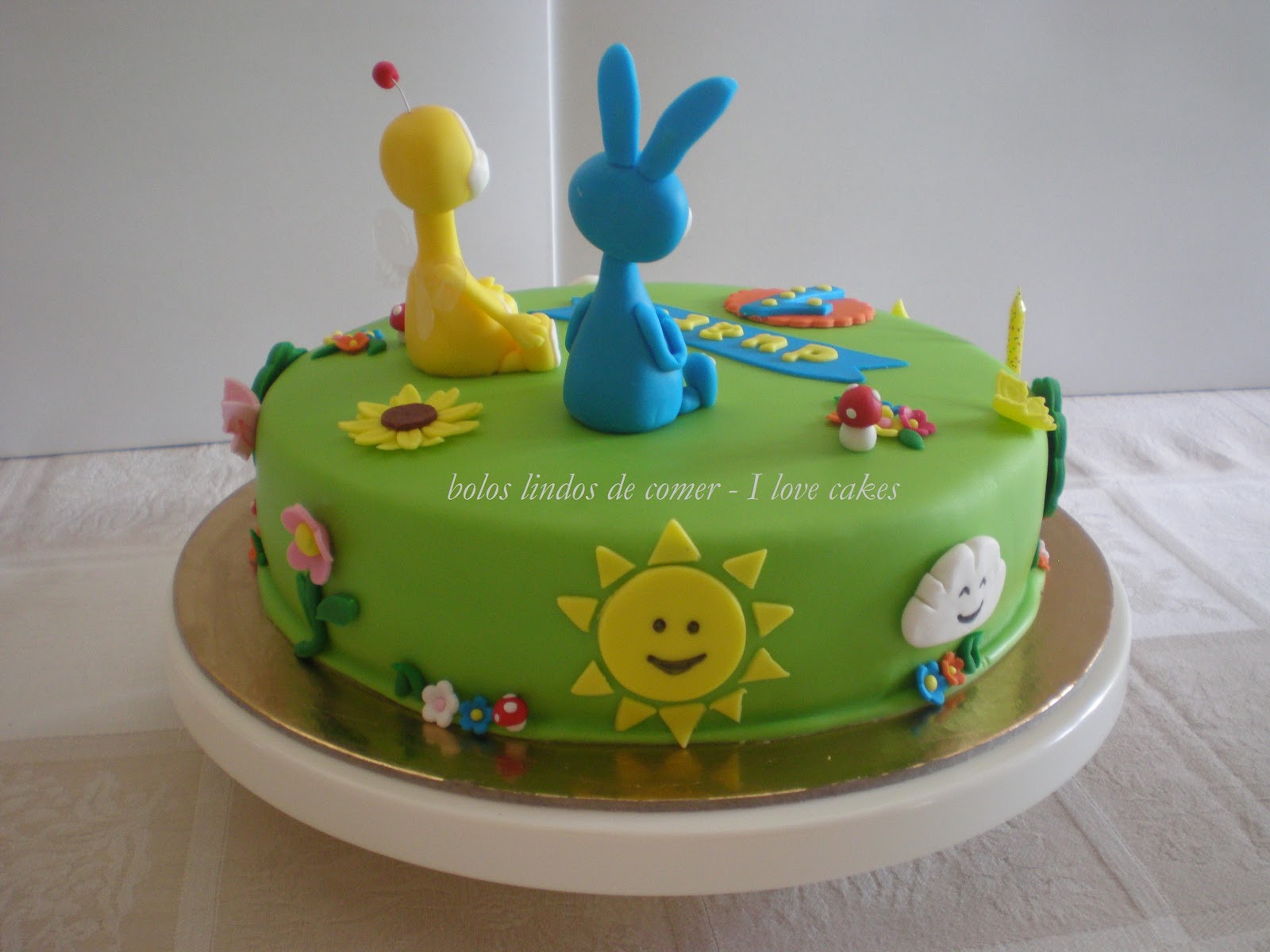 Bolos lindos de comer: Bolo Uki e coelho / Uki and rabbit cake
