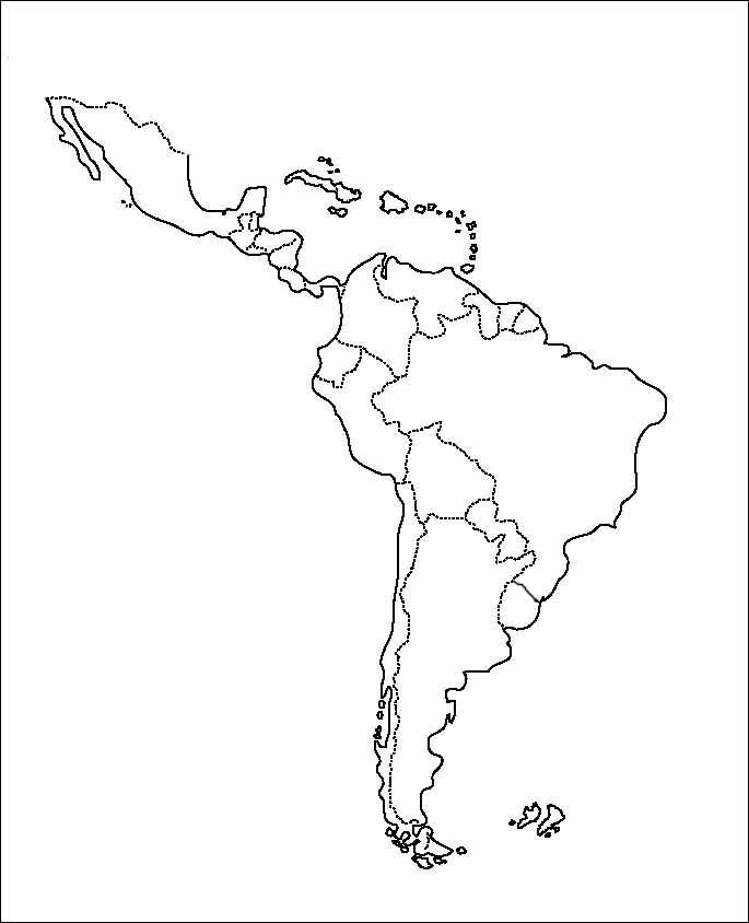 Mapa de america latina con nombres y division politica - Imagui