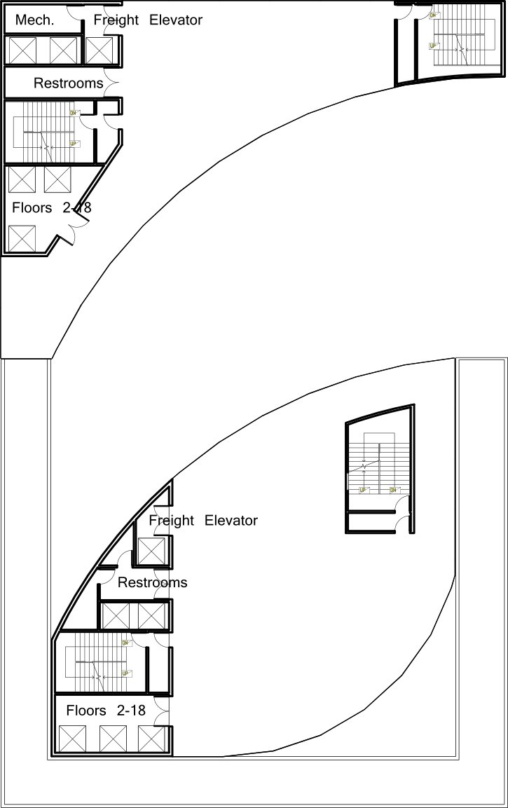 Split Highrise: Core Design
