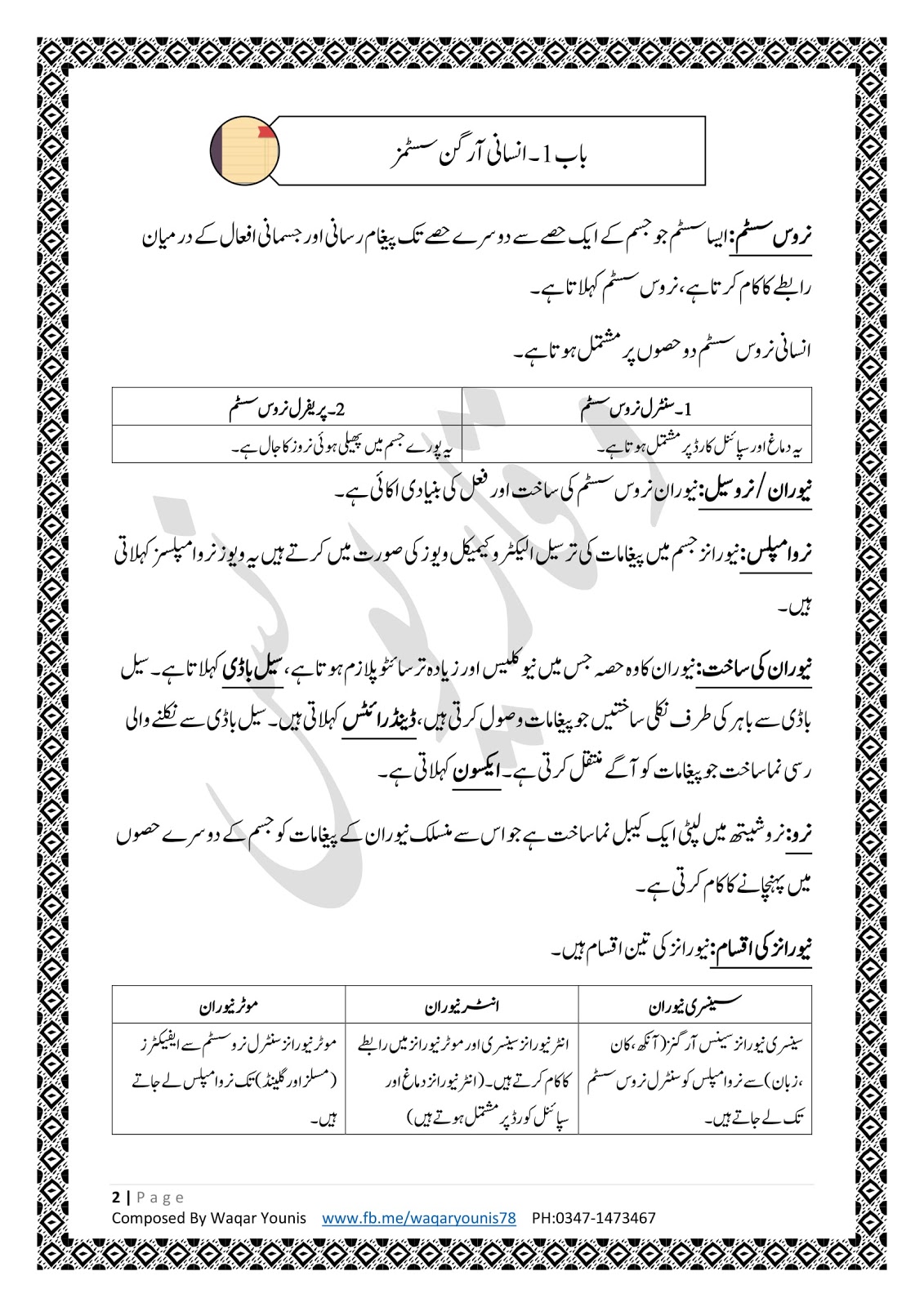 8th Class Science Full Book Urdu Medium Notes in PDF