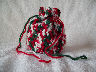 Stitchin' the Night Away: Crochet Mini Drawstring Bag