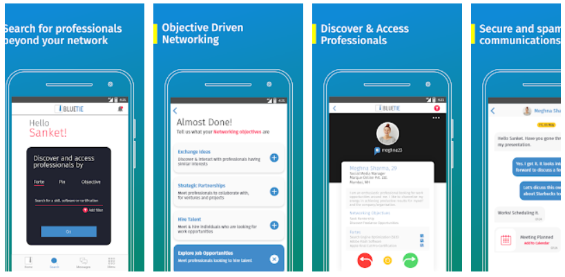 BlueTie - Professional & Business Networking Mobile App - Youth Apps