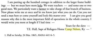 The USCT Chronicle: Lessons Learned from Contrabands at Camp Nelson